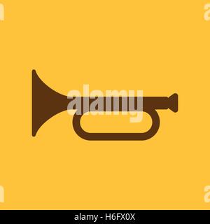 The horn icon. clarion symbol. Flat Stock Vector Image & Art - Alamy