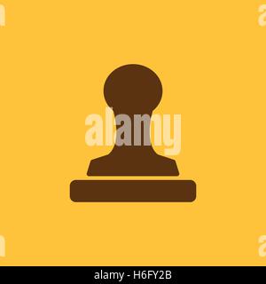 The stamp icon. Cliche symbol. Flat Vector illustration Stock Vector ...