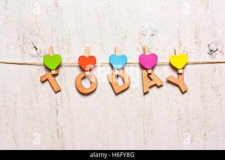 Must from wooden letters on wooden background Stock Photo - Alamy