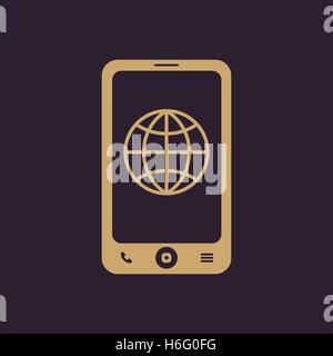 The phone icon. Network symbol. Flat Stock Vector Image & Art - Alamy