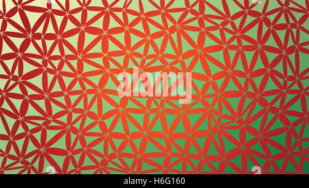 Abstract red green vector lowploly of many triangles background for use ...