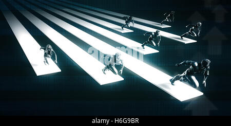 Strong Leadership or Leader Leading the Way Stock Photo - Alamy