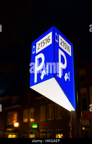 Neon Sign of a parking lot Stock Photo - Alamy