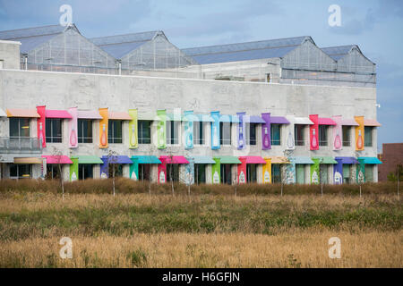 A logo sign outside of the Method and Ecover factory in the Pullman ...