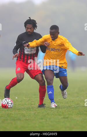 Mile End (yellow) vs Mustard, Hackney & Leyton Sunday League Football ...