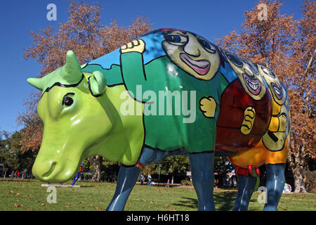 Shepparton Moooving art exhibitions of life sized cow sculptures ...
