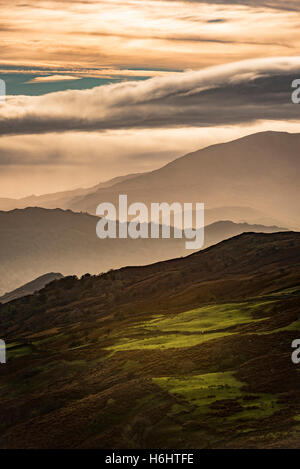 Golden Sunset Over a Lake Stock Photo - Alamy