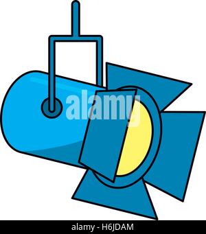 Isolated cinema stage reflectors design Stock Vector Image & Art - Alamy