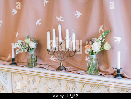 Wedding decor. interior. Festive Stock Photo - Alamy