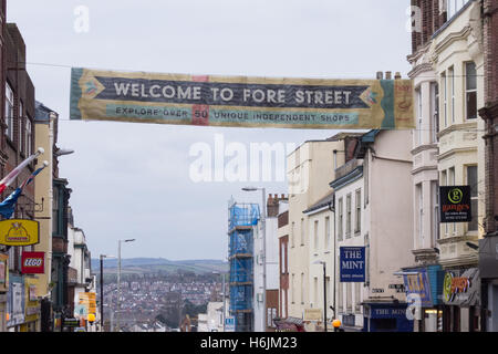 Fore Street Exeter Devon England Stock Photo - Alamy