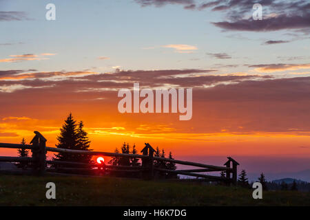 Picturesque sunset in High Tatras Mountains near Zakopane, Poland Stock ...