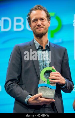 Wuerzburg, Germany. 30th Oct, 2016. Bas van Abel, winner of the German ...