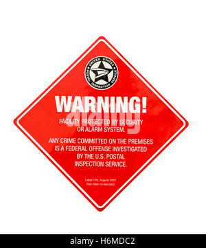 blue sticker, priority mail, on a package Stock Photo - Alamy