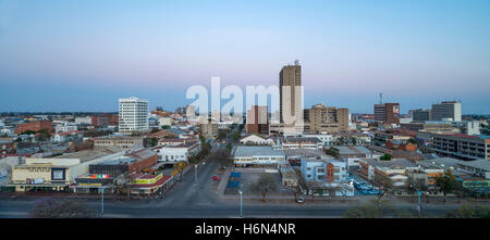 Bulawayo Zimbabwe CBD skyline center town sunrise Stock Photo - Alamy