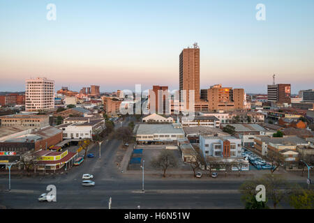 Bulawayo Zimbabwe CBD skyline center town sunrise Stock Photo - Alamy