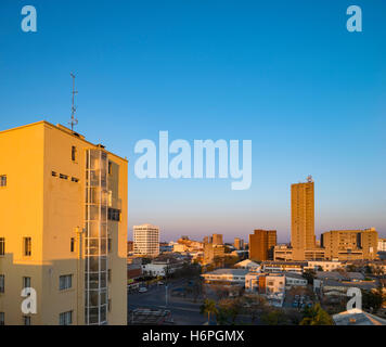 Bulawayo Zimbabwe CBD skyline center town sunrise Stock Photo - Alamy