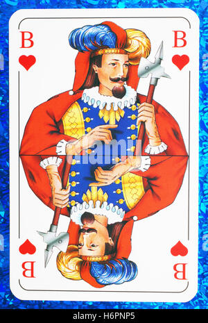 Knave of Hearts, German Playing Card Stock Photo - Alamy