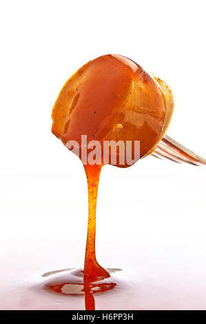 Curry sausage with mustard Stock Photo - Alamy