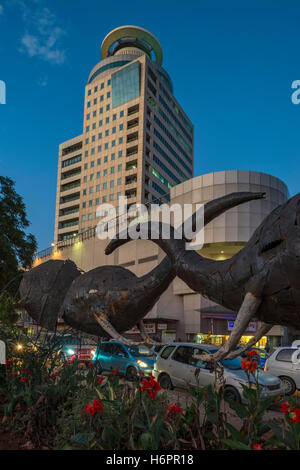 CBD of Harare, Zimbabwe at night Stock Photo - Alamy