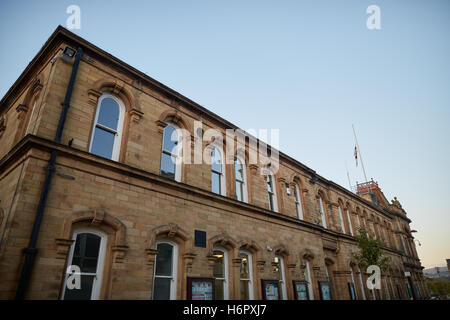 Nelson Lancashire Library town hall Market Square pendle hill behind ...
