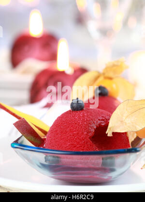 Cuisine: Red Currant Sorbet Stock Photo - Alamy