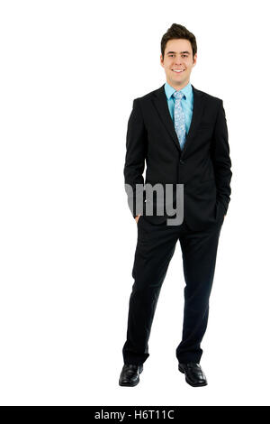 Attentive male person being deep in his thoughts Stock Photo - Alamy