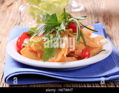 food, aliment, plate, vegetable, napkin, parsley, prepared, potato ...