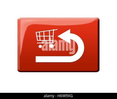 Trolley shopping cart return sign in a carpark Stock Photo - Alamy