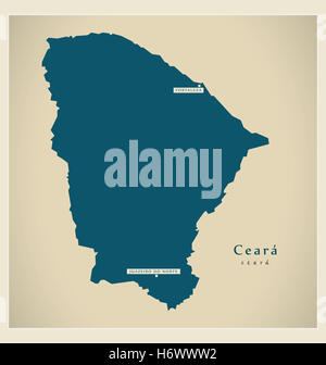 map of ceara Stock Photo - Alamy