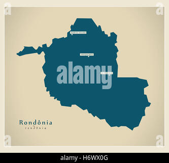 map of rondonia Stock Photo - Alamy