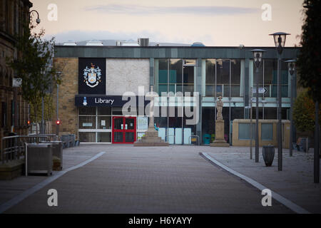 Nelson Lancashire Library town hall Market Square pendle hill behind ...