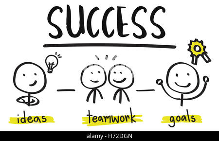 Plan Process Success Progress People Concept Stock Photo - Alamy