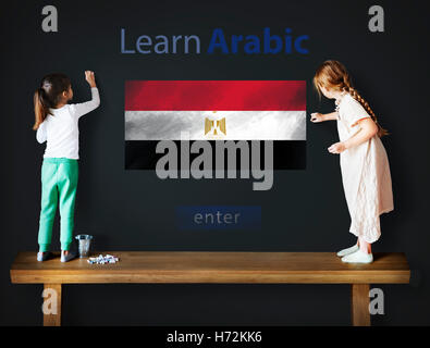 Learn Arabic Language Online Education Concept Stock Photo - Alamy
