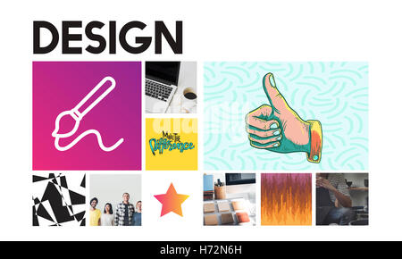 people, design and style concept - graphic designer sketching new ...