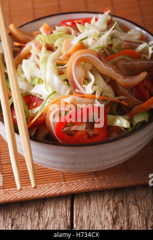 Cooked pork ears. Vietnamese cuisine traditionally includes pork parts ...