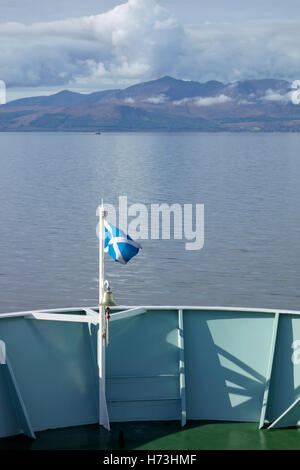 Isle Of Arran from ferry to Ardrossan, Firth of Clyde, Scotland, UK ...