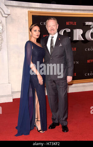 London, UK. Jared Harris and wife Allegra Riggio, (right) Dexter ...