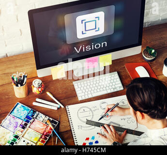 Application Design Ideas Innovation Graphic Concept Stock Photo - Alamy