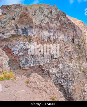The crater of Mount Vesuvius. Naples, Italy Stock Photo - Alamy