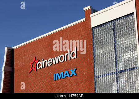 External views of the Cineworld IMAX Cinema in Chichester, West Sussex ...