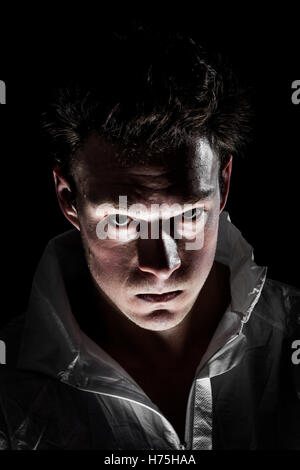 guy danger closeup face portrait person black swarthy jetblack deep ...