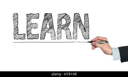 Conceptual hand writing showing Learn A New Language. Concept meaning ...