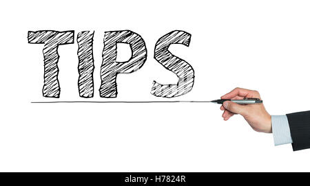 Conceptual hand writing showing Tips And Tricks. Concept meaning means ...