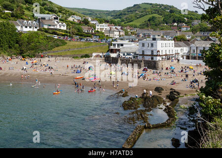Combe Martin seaside town. North Devon. England Stock Photo - Alamy