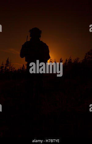 Silhouette of United States Army ranger Stock Photo - Alamy