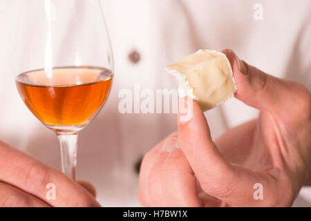 Sherry in a glass Stock Photo - Alamy