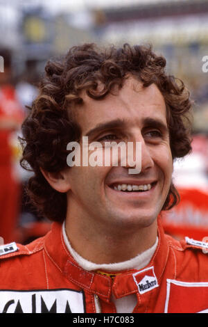 French racing driver Alain Prost, 1980s Stock Photo - Alamy