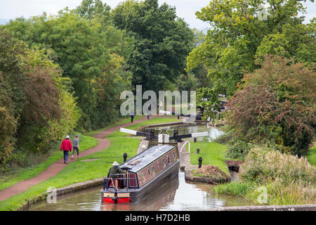 Tardebigge Locks on the Birmingham and Worcester Canal Stock Photo - Alamy