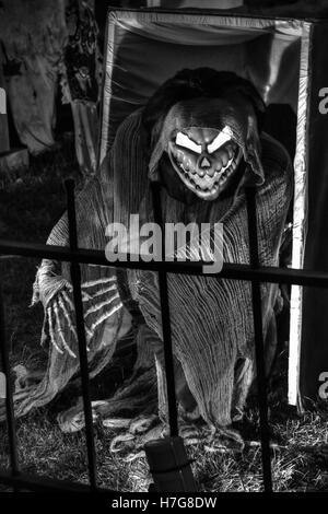 Zombie at fence Stock Photo - Alamy