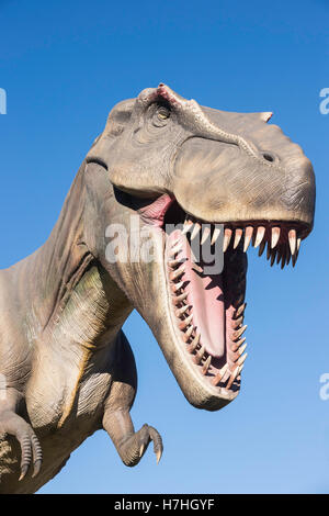 Tyrannosaurus Rex dinosaur at the Calgary Zoo Prehistoric Park, Alberta ...